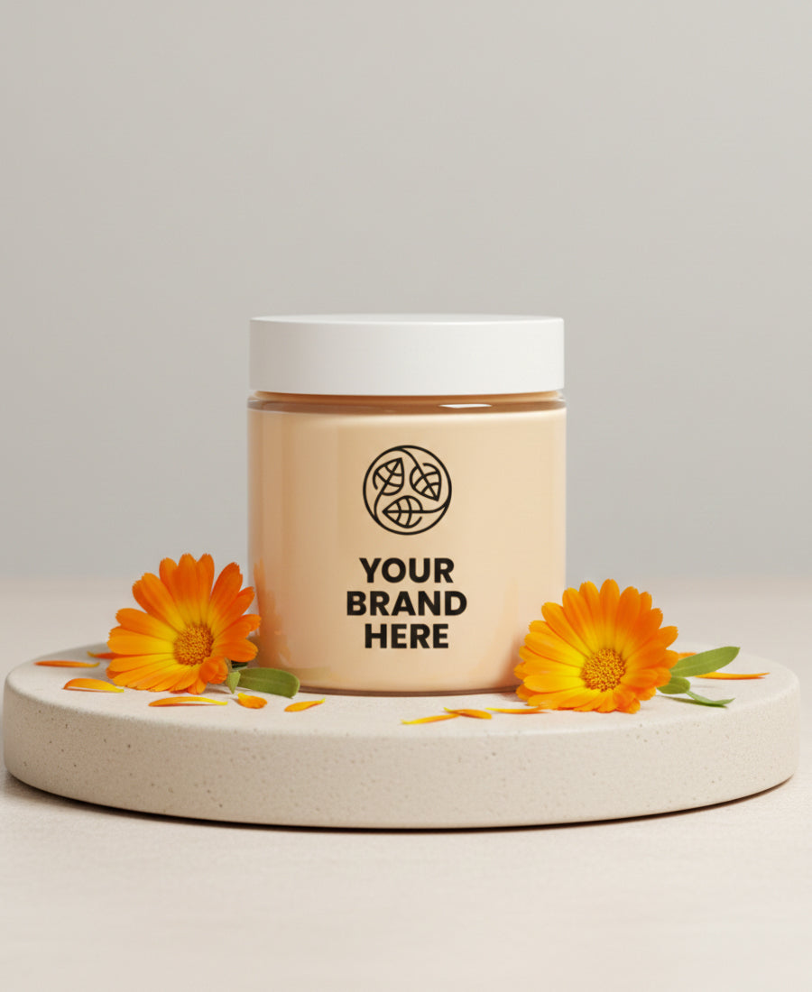 Private Label Body Cream Calendula - 200 ml. | Made By Nature Labs